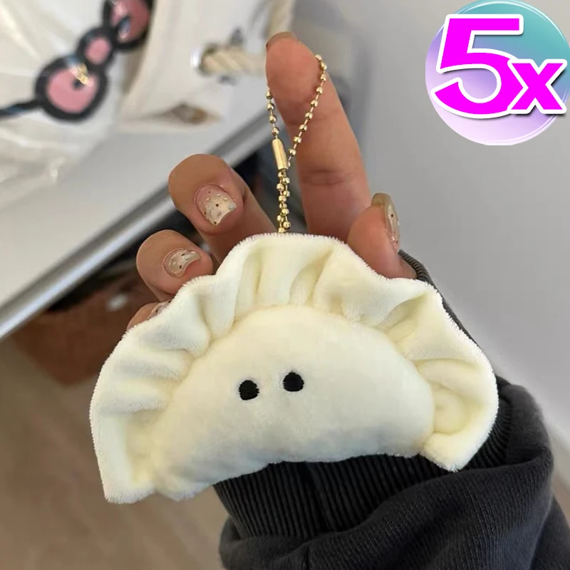 1/5Pcs Dumpling Pendant Imitation Food Cartoon Soft Plush Cotton ...