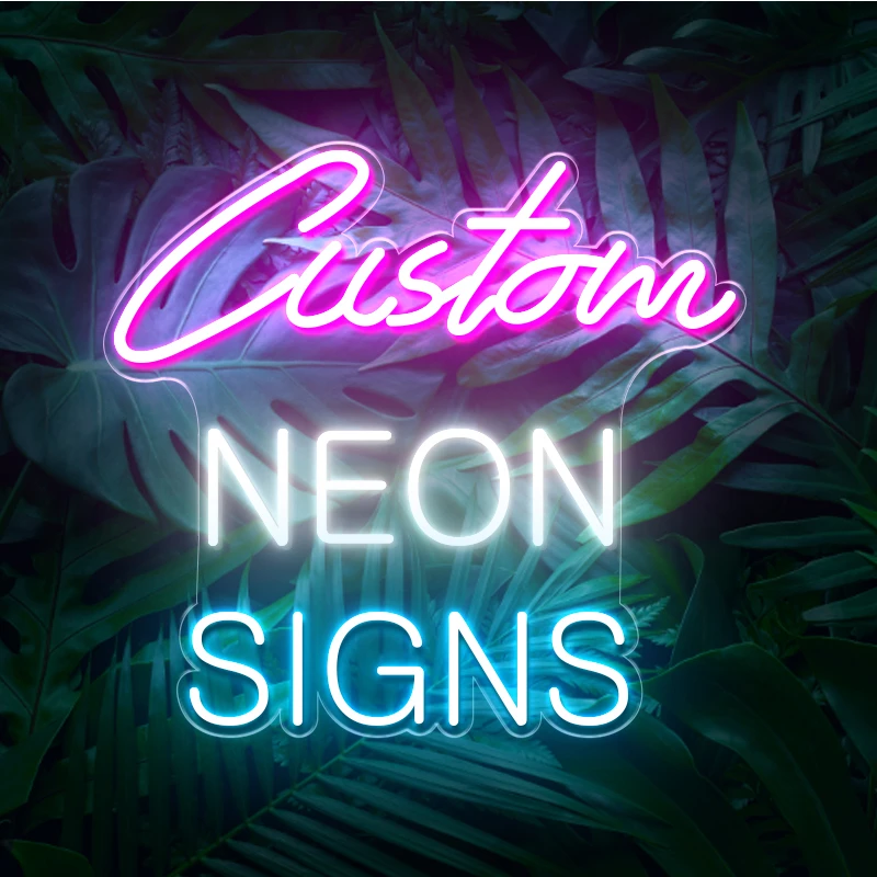 Custom Neon Sign Led Light Lamp Room Logo Decor Private Custom Neon ...