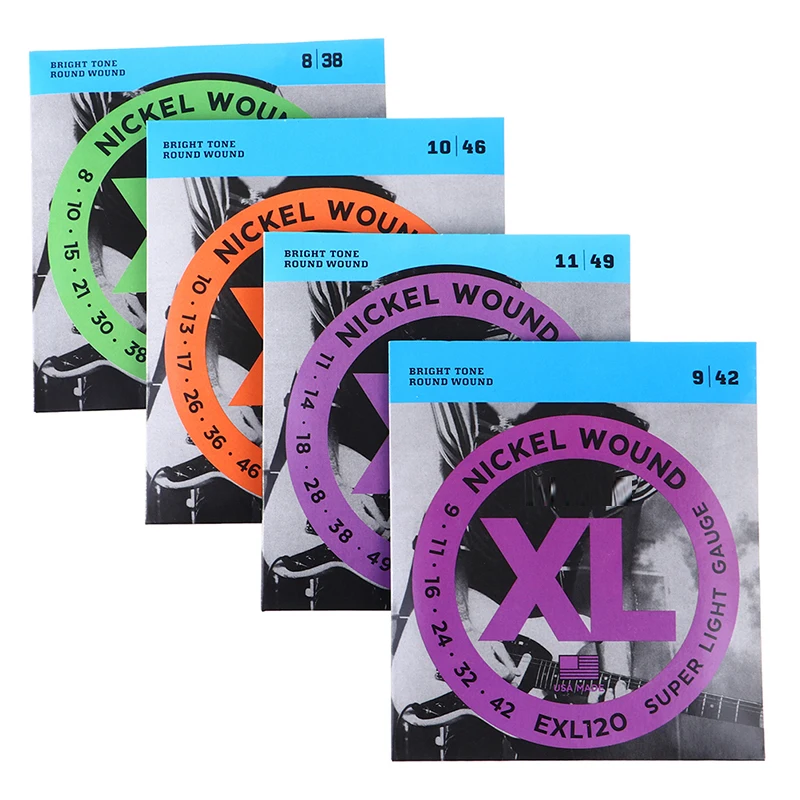 1-Set-Daddario-Electric-Guitar-Strings-EXL110-EXL120-EXL130-Nickel ...