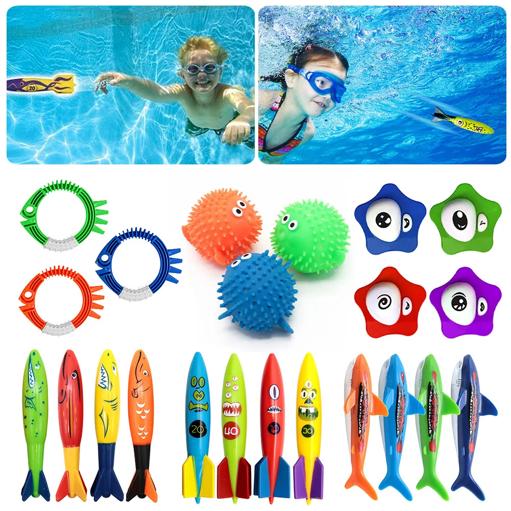Children-s-Pool-Diving-Toy-Submersible-Torpedo-Treasure-Hunt-Water-Toy ...
