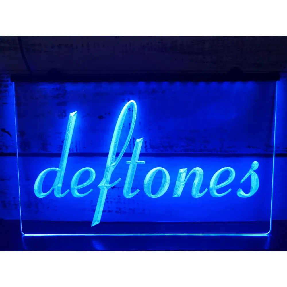 Deftones Punk Muisc Bar Beer LED Neon Sign-3D Carving Wall Art for Home ...