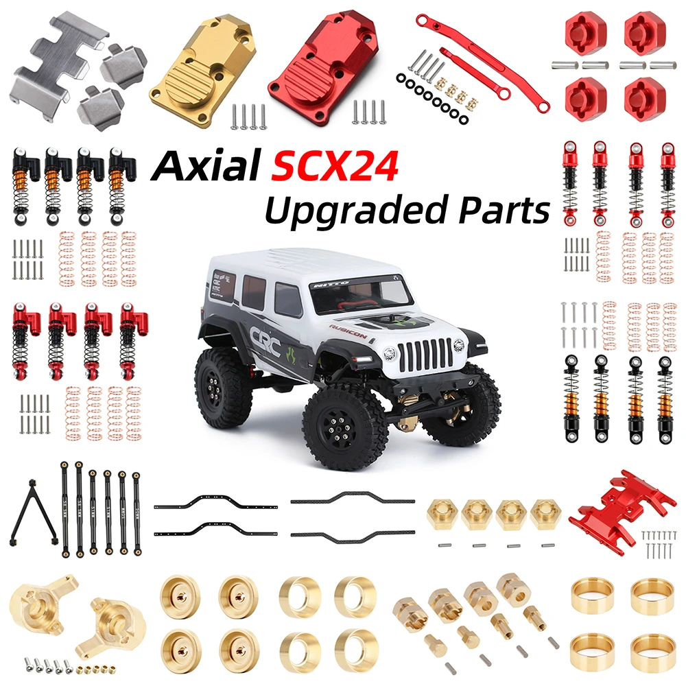 For 1/24 Rc Car Axial Scx 24 Shocks Absorber Deadbolt Upgrades Steering ...