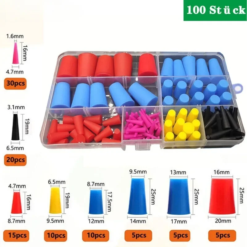 100pcs-Silicone-Rubber-Plug-Assortment-Set-For-Hole-Plugs-Sealing ...
