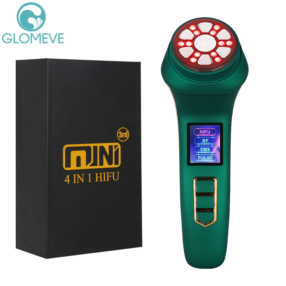 Mini hifu 3rd facial radiofrequência massager ems pulso rosto anti ...