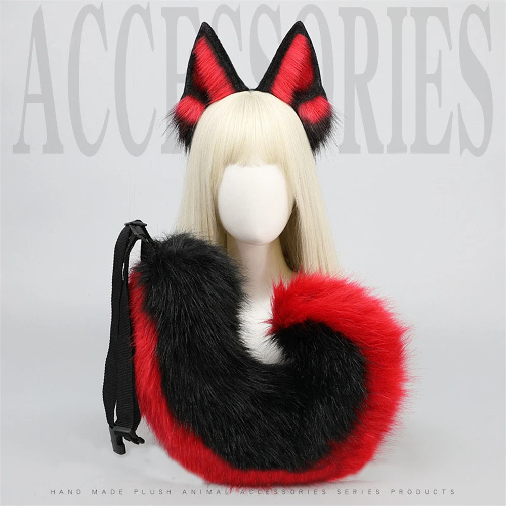2Pcs-set-Plush-German-Shepherd-Dog-Ear-Tail-Anime-Cosplay-Hand-made ...