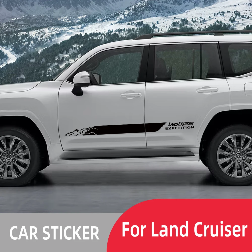 Car-Side-Sticker-For-Toyota-Land-Cruiser-Cruisers-IC200-300-100-80-ZX ...