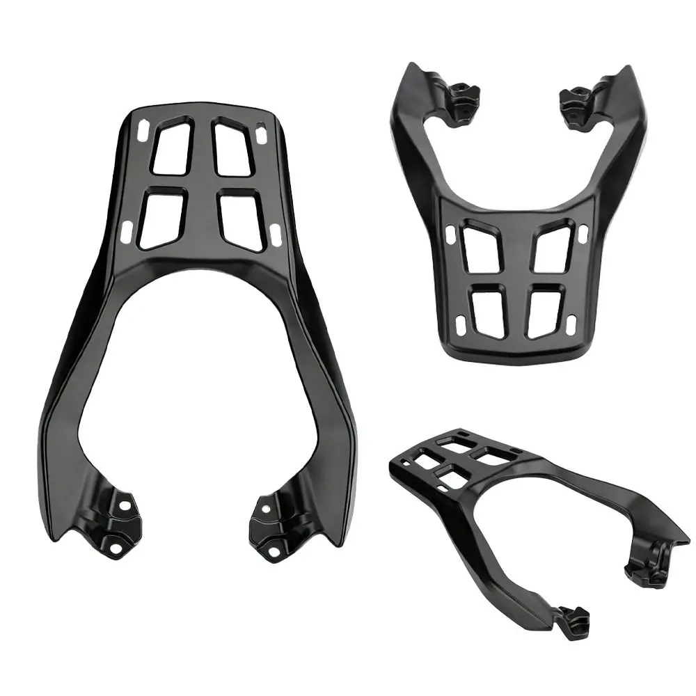 New Motorcycle Top Box Bracket Aluminum Black Luggage Rack Heavy Duty ...