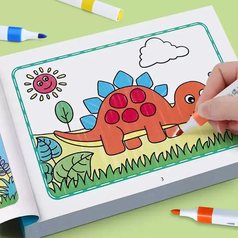 Boys Girls Children's Coloring Books Animals Baby Drawing Book School ...