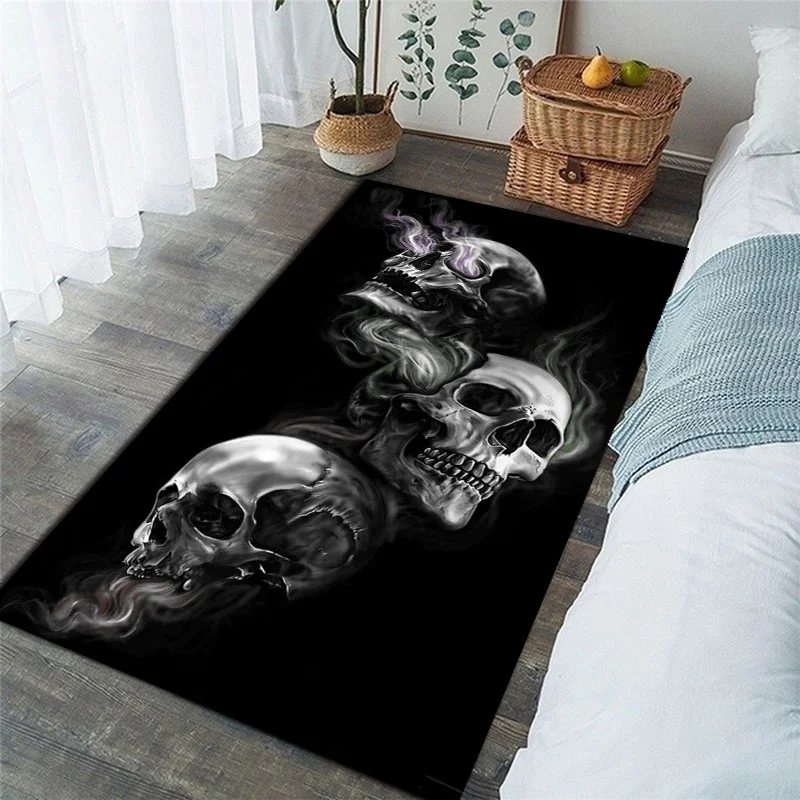 Horror-black-skull-decoration-carpet-bedroom-living-room-balcony ...
