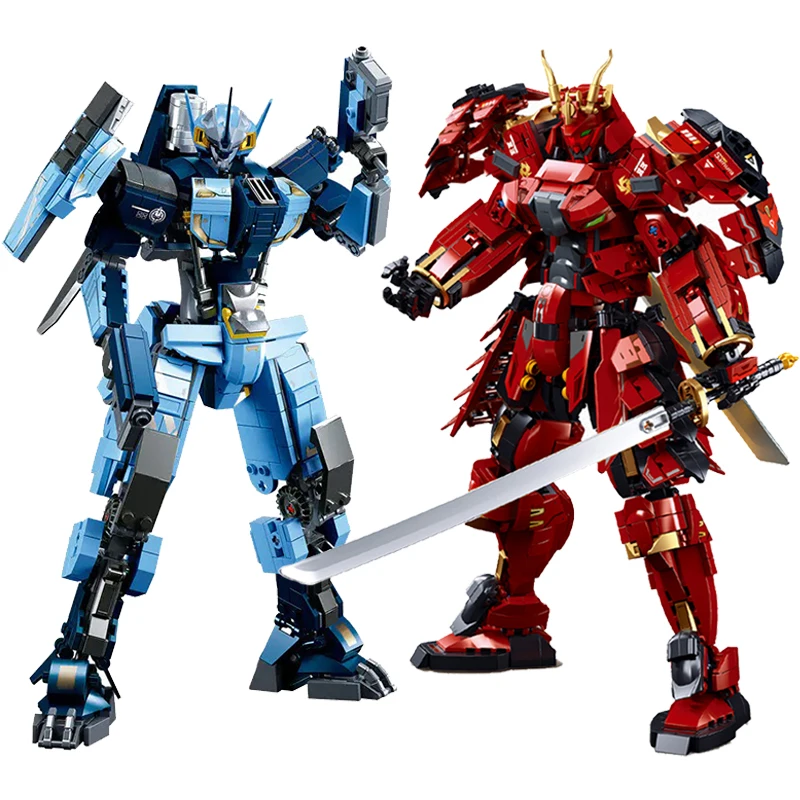 2023-SLUBAN-Ninja-Samurai-Mech-Armored-Robot-Model-DIY-Building-Blocks ...