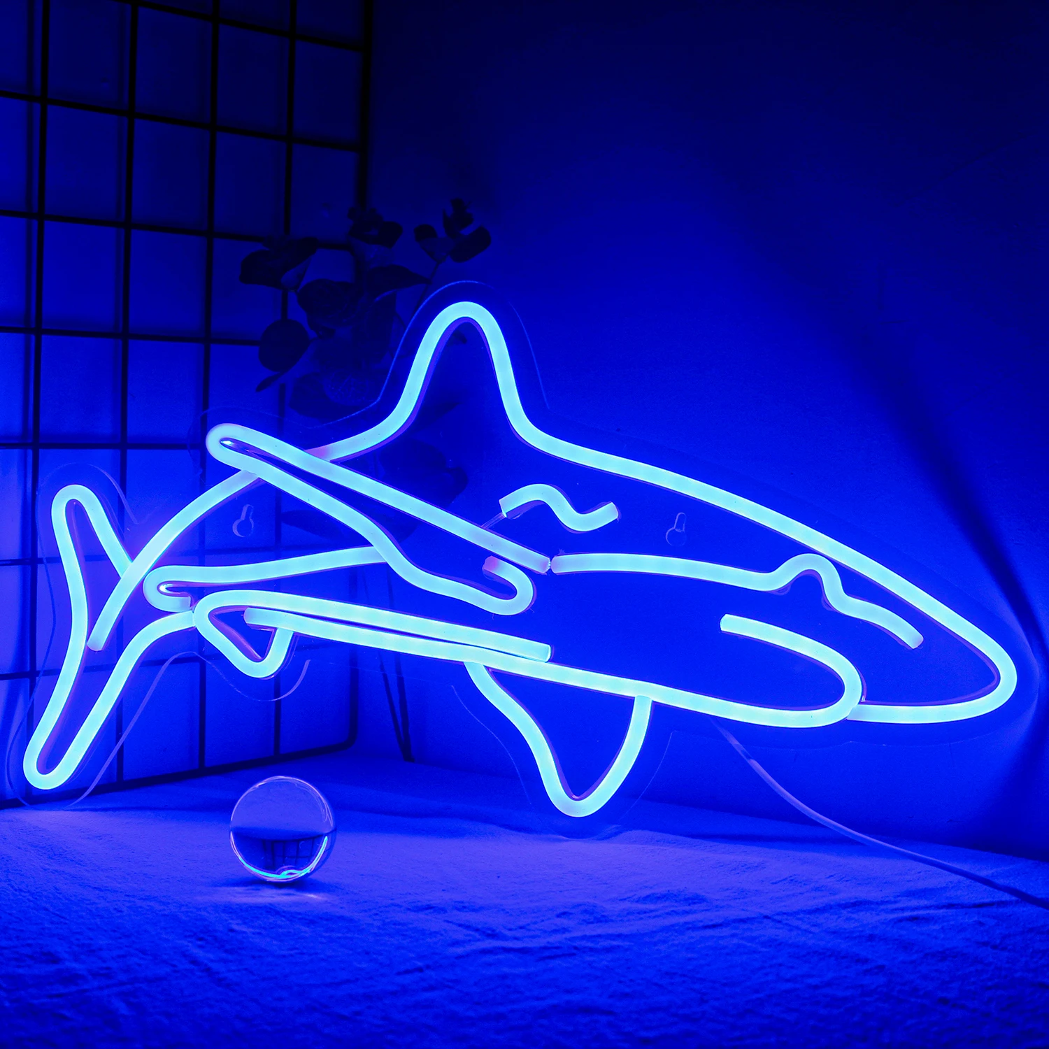 Shark Neon Led Sign Bedroom Room Decoration Acrylic Led Lights Animal ...
