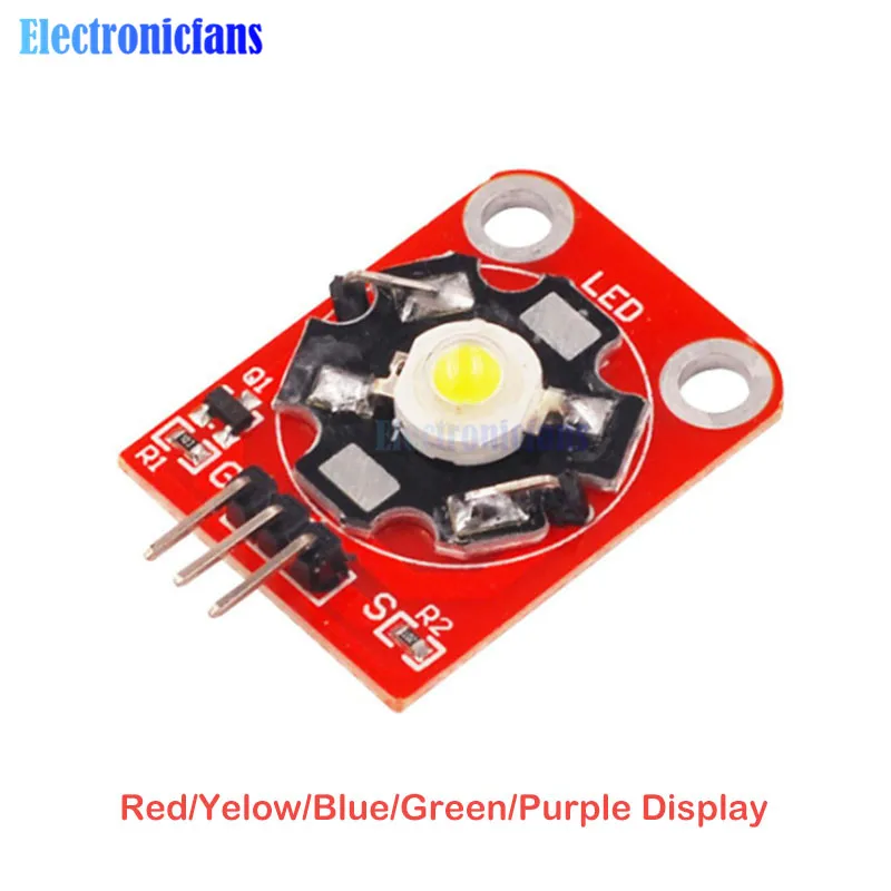 Diymore 3W módulo LED de alta potencia con chasis PCB para Arduino ...