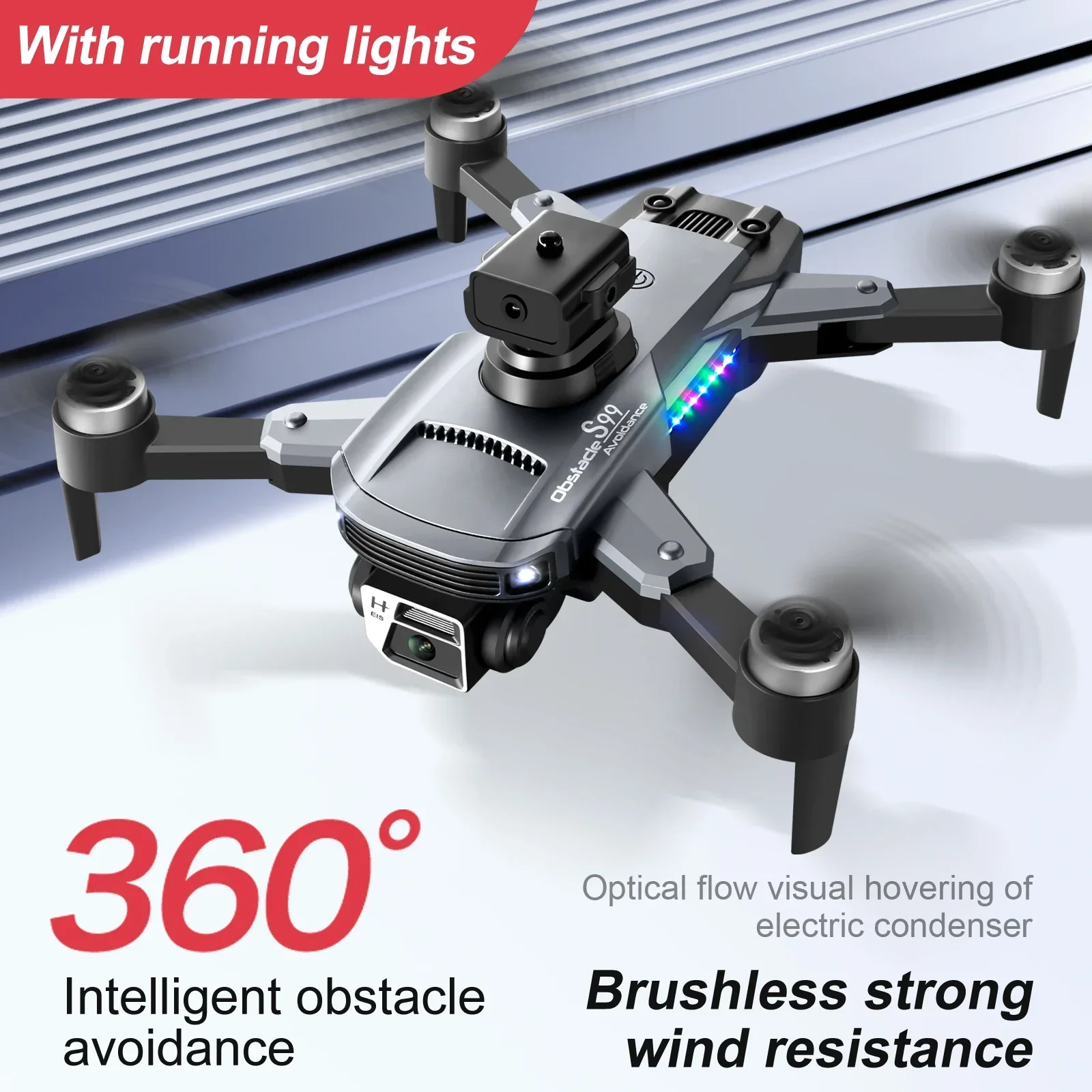 New-S99-Max-Mini-Drone-Dual-Camera-Drones-Brushless-Four-sided-Obstacle ...