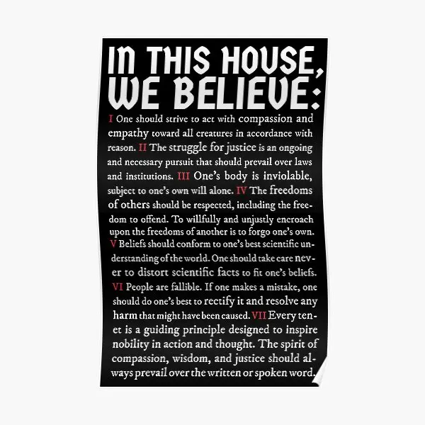 In-This-House-Satanic-Temple-Tenets-Poster-Painting-Picture-Funny-Home ...