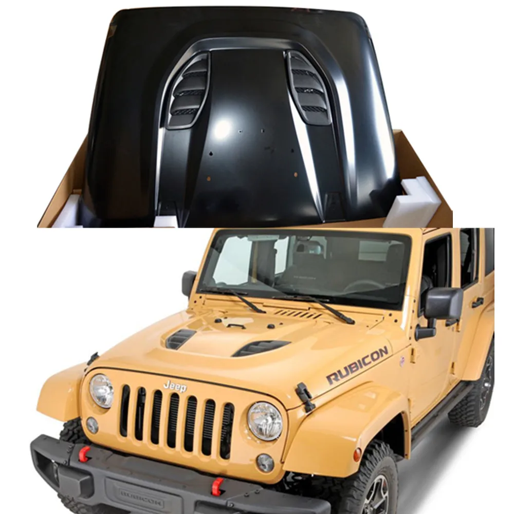 Black Steel Material 10th Anniversary Hood For Jeep For Wrangler Jk ...