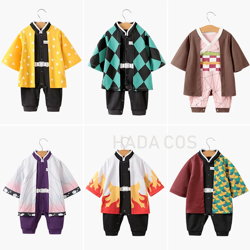 Demon-Slayer-Kids-Anime-Print-Cartoon-Baby-Clothing-Bodysuits-One ...