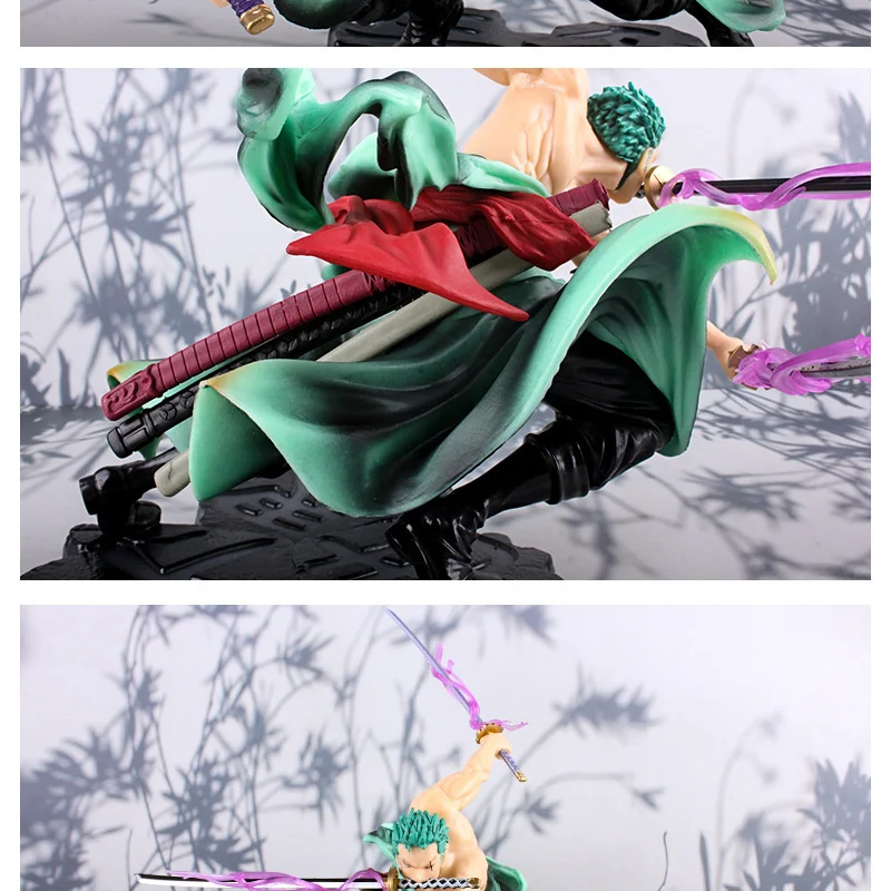 2 Colors One Piece Animation Action Figure Roronoa Zoro Model 26cm PVC ...