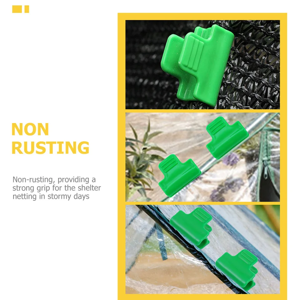 Greenhouse Row Cover Clips 40-Pack Greenhouse Film Clamps - Snap Clips ...