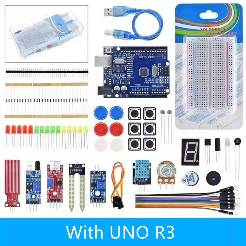 Kit-de-inicio-de-proyecto-DIY-para-Arduino-UNO-R3-Kit-de-componentes ...