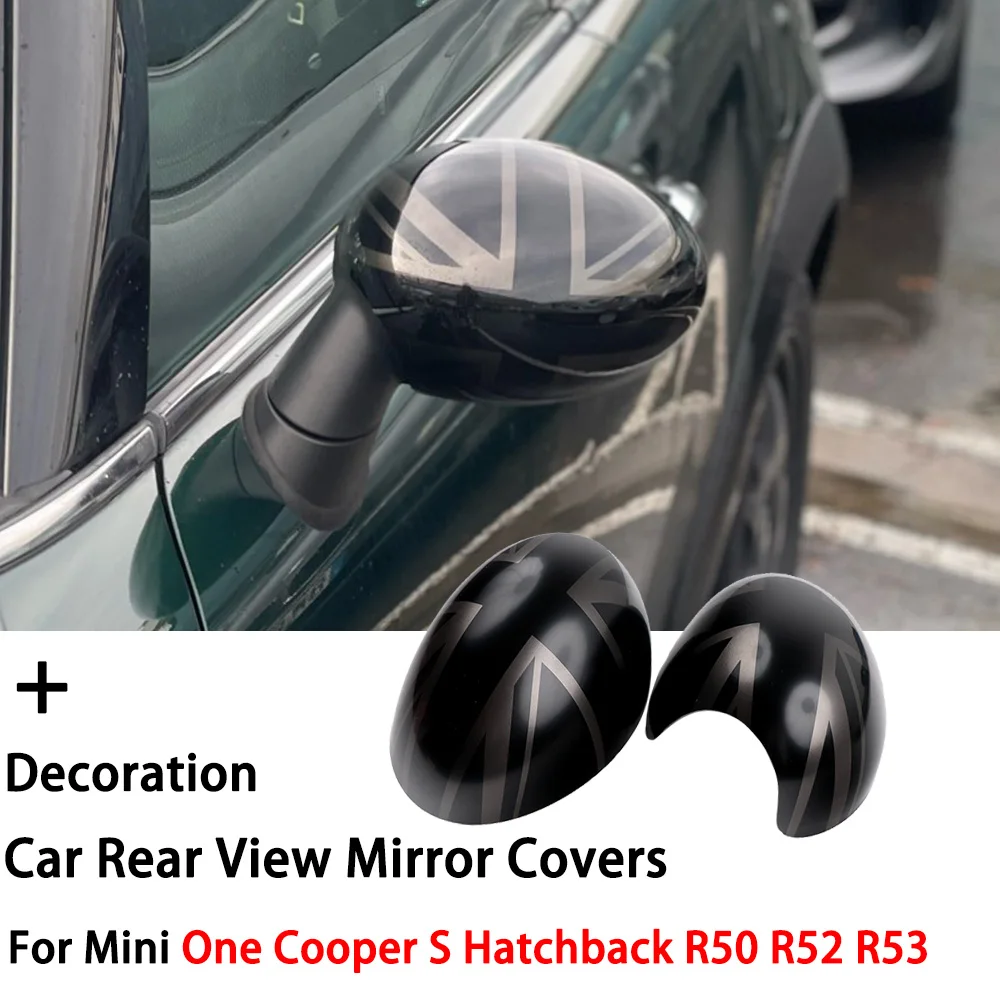 2pcs For Mini Cooper R50 R52 R53 Rearview Side Wing Mirror Sticker Cover Caps Union Jack Car Styling Accessories AliExpress
