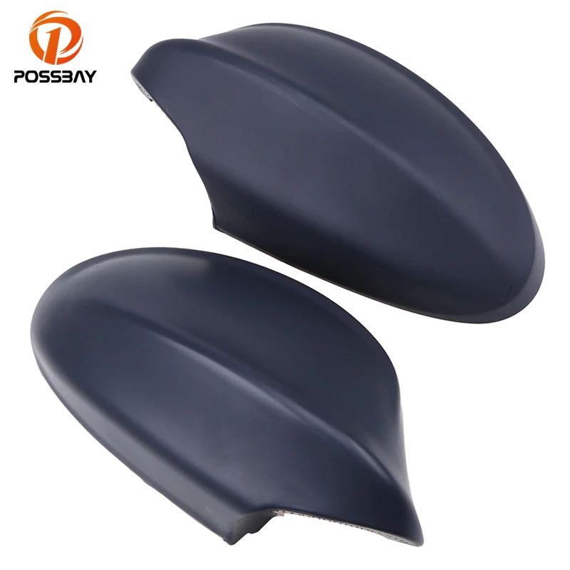 1-Pair-Car-Side-Mirror-Cover-Matte-Black-Shells-Trim-Frame-Caps-Fit-for ...