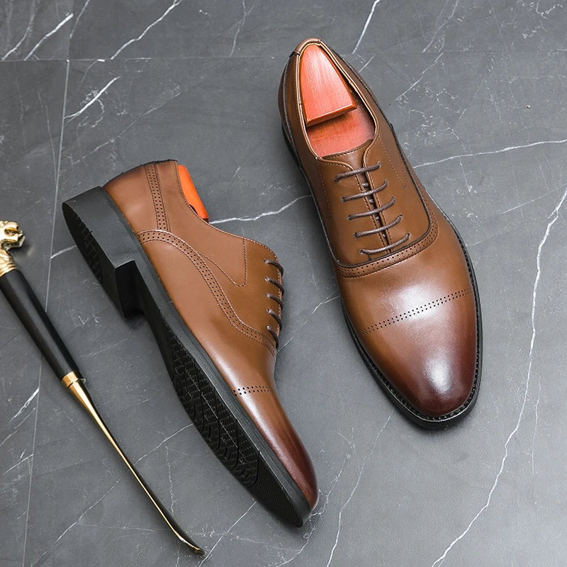 High-Quality-Business-Formal-Leather-Shoes-Mens-Casual-Dress-Shoes ...
