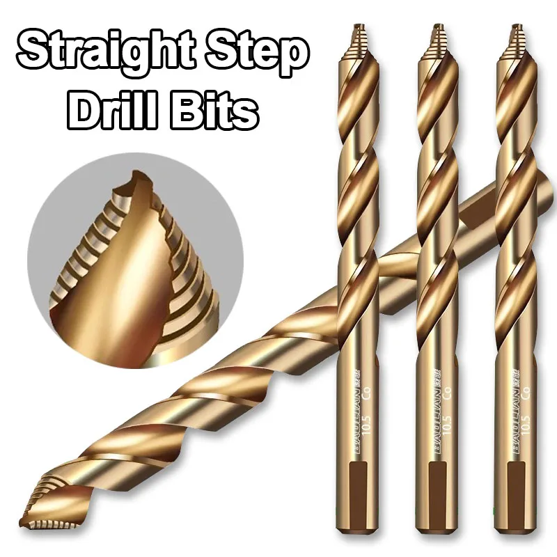 M35-Step-Twist-Drill-Cobalt-Content-Straight-Shank-Drill-3-13mm-For ...