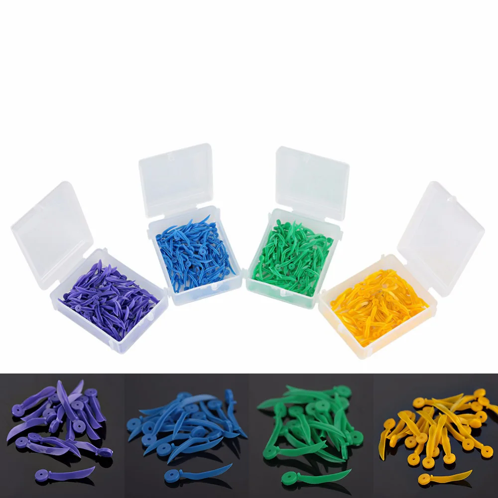 20-Pcs-Dental-Gap-Sub-band-with-Hole-Wedge-Gap-Colored-Plastic-Gap ...