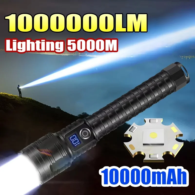 1000000LM-Ultra-Powerful-Flashlight-Zoom-5000M-Long-Range-Torch-High ...