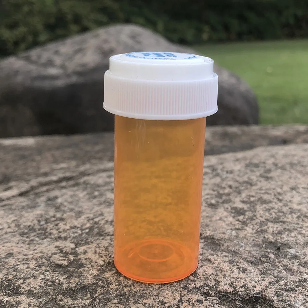 13 Dram Push Down & Turn Vial Container Pocket Size Acrylic Plastic ...