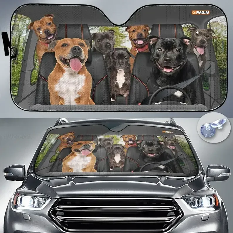 Staffordshire-Bull-Terrier-Car-Sunshade-Staffy-Sunshade-Staffordshire ...