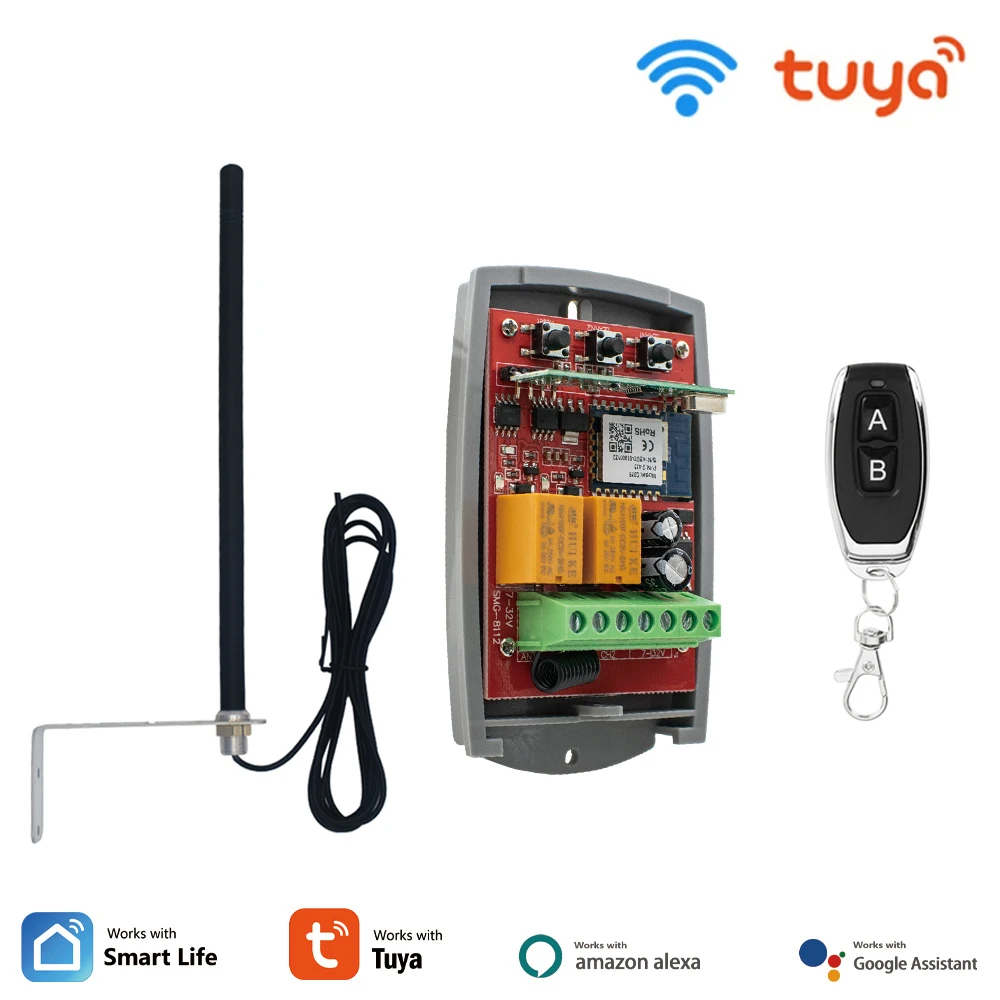 2CH-Tuya-Auto-Gate-Control-Opener-Opening-Door-Garage-Wifi-433-433 ...