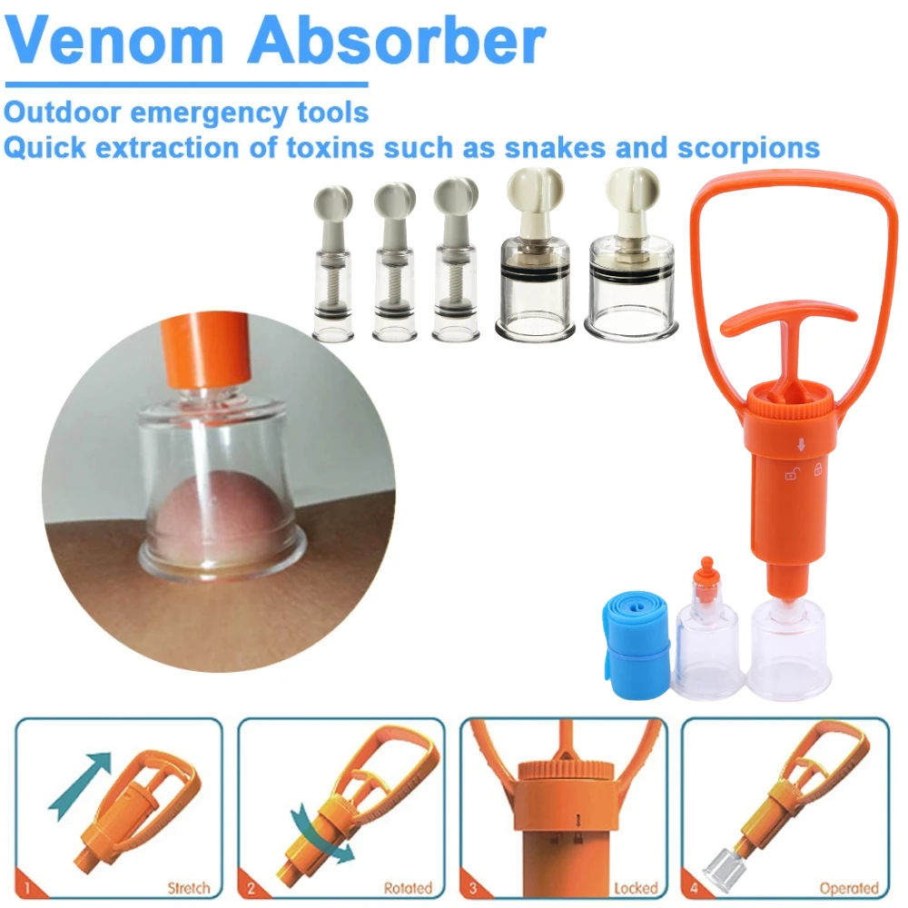 Outdoor Survivor Venom Extractor Kit First Aid Kit Safety Venom ...