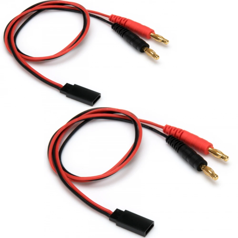 RC Cables Futaba Style Receiver Plug to 4mm Banana Connector Battery ...