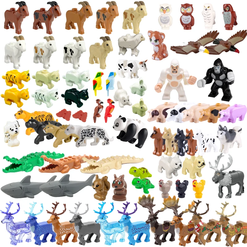 Animal Constructions Blocks | Street View Building Blocks | Figure Dog ...