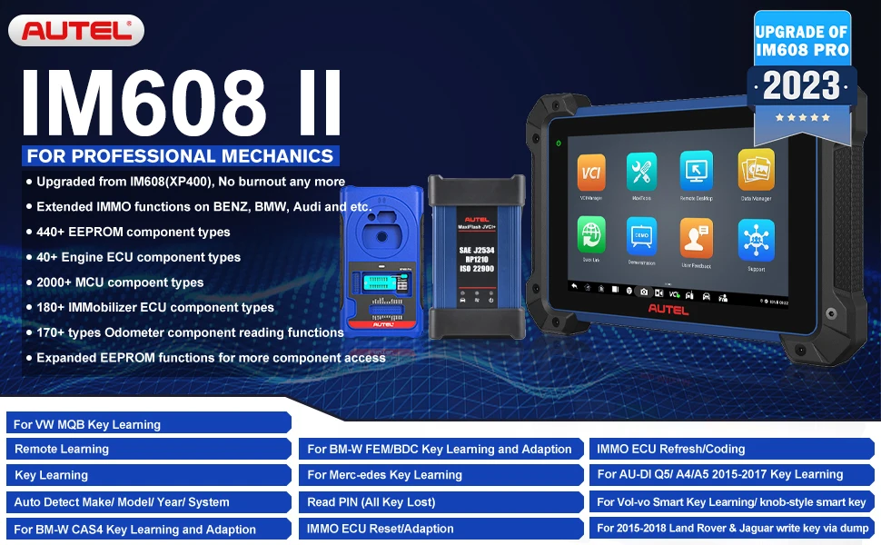 2023 Autel MaxiIM IM608 II (IM608 PRO II) Automotive All-In-One Key ...