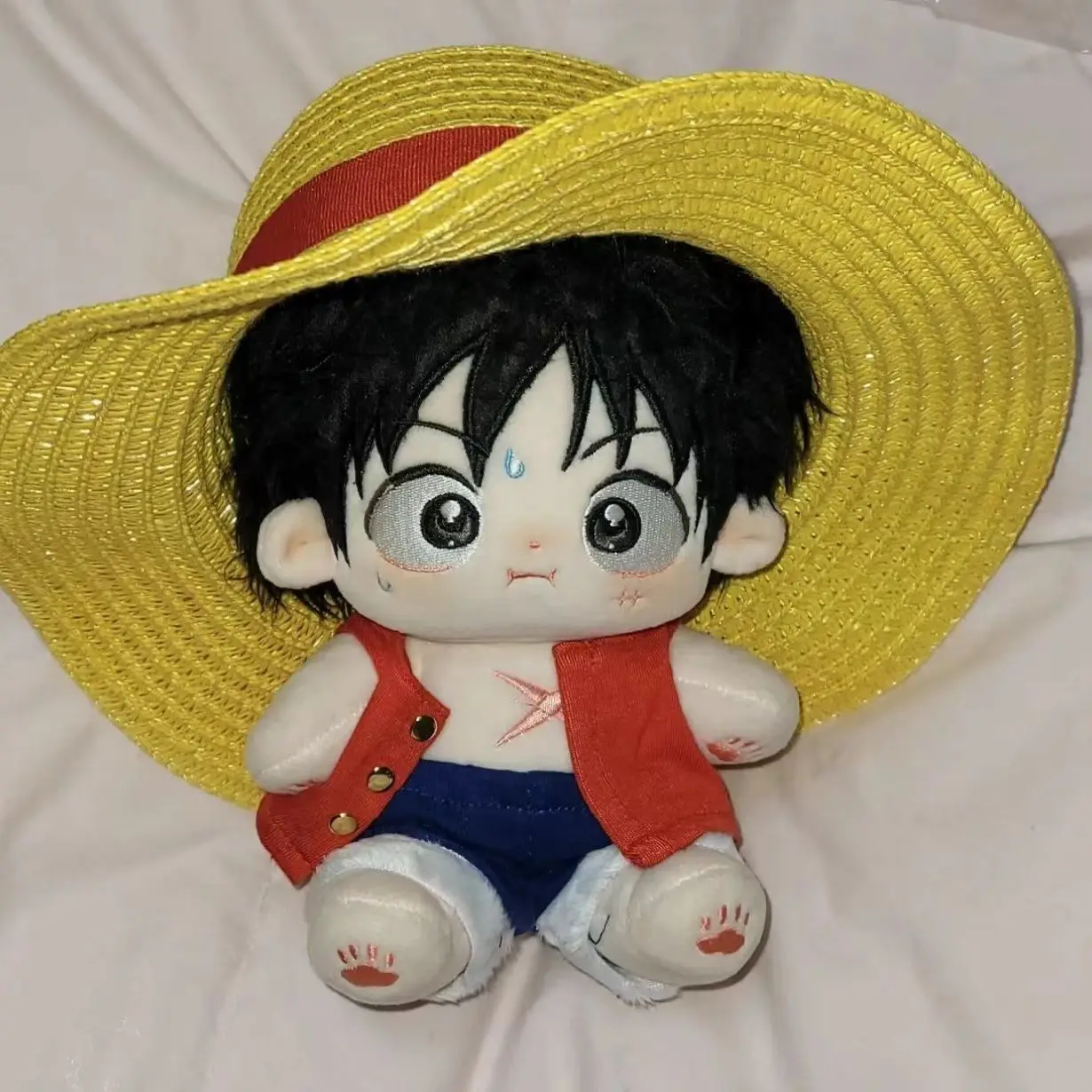Stuffed-Luffy-Mugiwara-Straw-Hat-Cotton-Doll-20cm-Animation-Dress-up ...