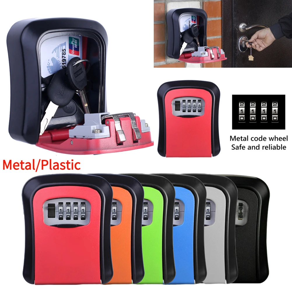 Smart-Password-4-Digit-Combination-Key-Lock-Box-Wall-Mounted-Key ...