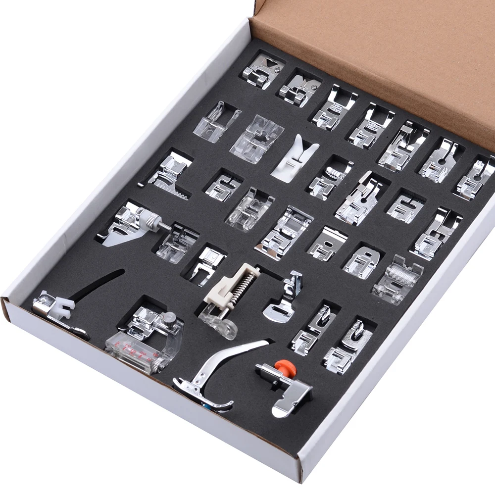 32pcs-Sewing-Machine-Presser-Foot-Feet-Kit-Set-With-Box-Brother-Singer ...