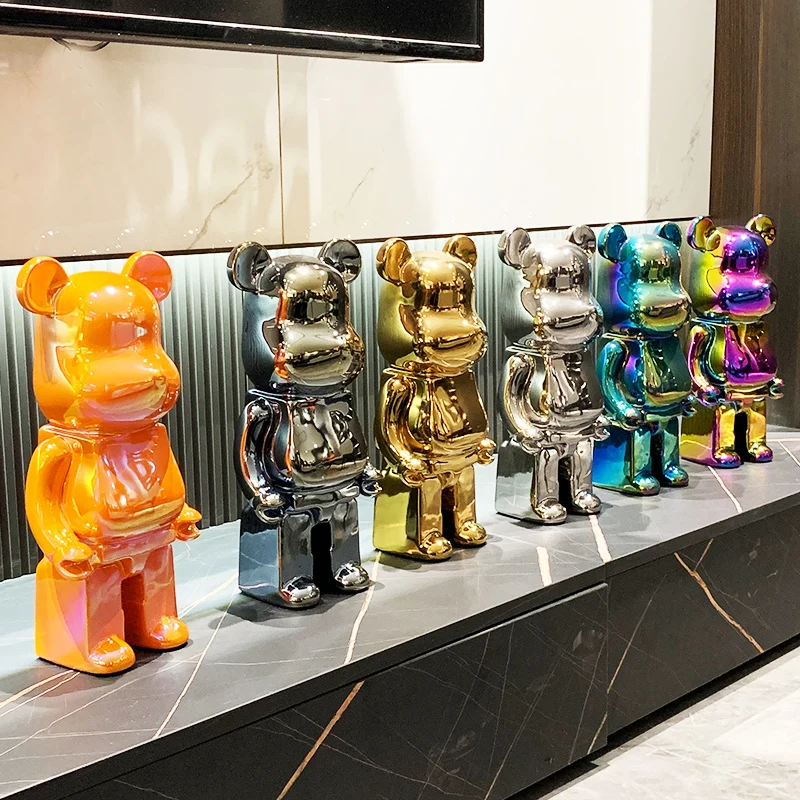 Bearbrick-Urso-Est-tuas-e-Esculturas-Figura-Ornamentos-Decora-o-de-Luxo ...