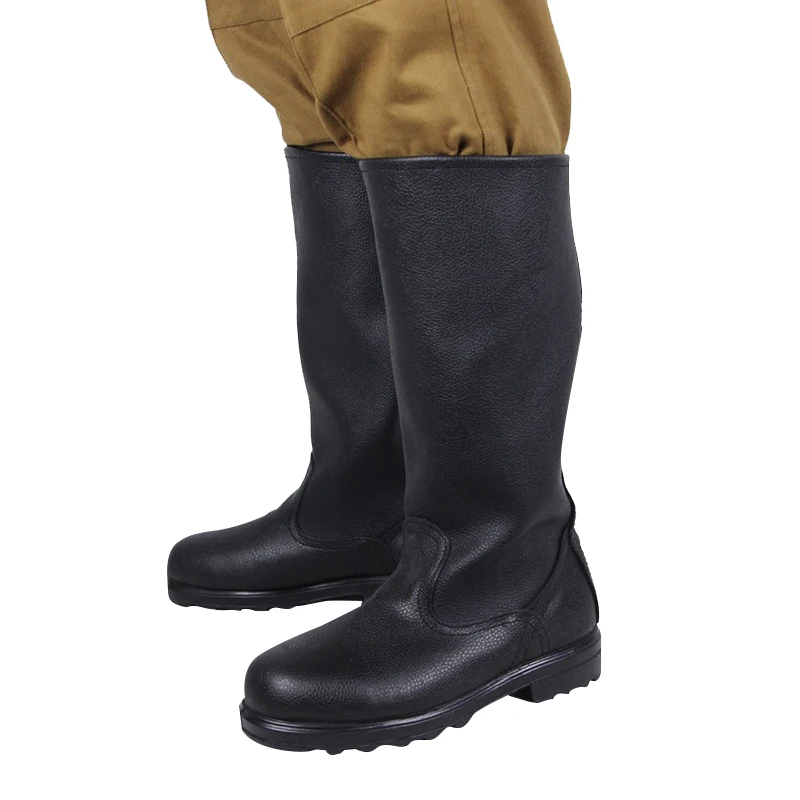 Soviet-Style-Black-Cowhide-Long-Combat-Boots-Soviet-Riding-Boots-Tall ...