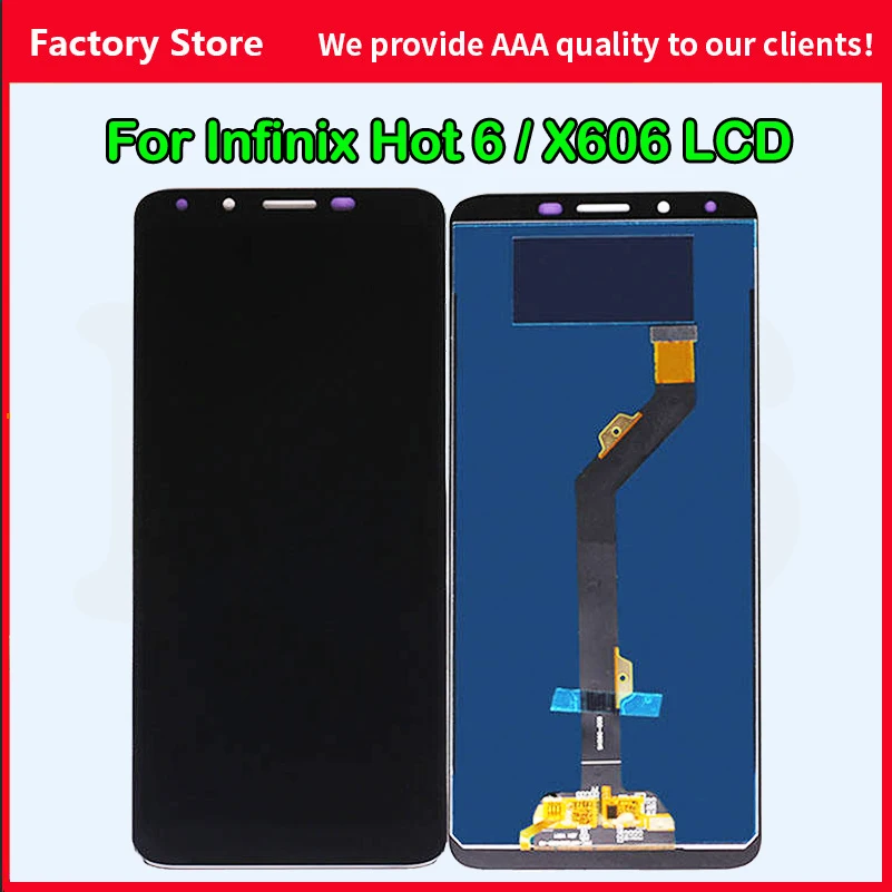 Original 10 Touch AAA Quality LCD For Infinix Hot 6 LCD Display Screen ...