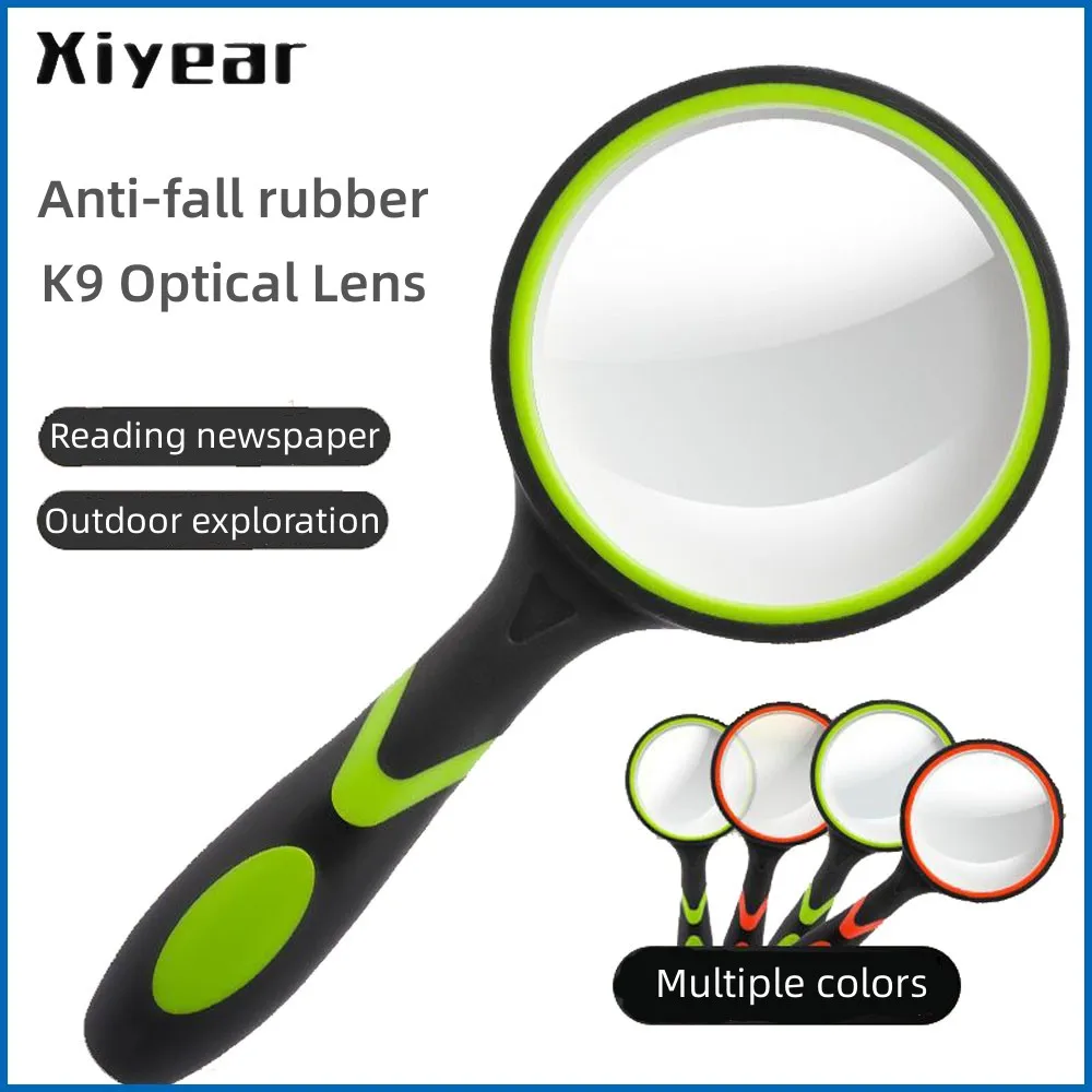 10X Magnifying Glass For Kids Seniors Handheld Reading Magnifier 50mm ...