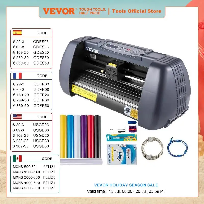VEVOR-14-Inch-Vinyl-Cutter-Machine-with-Stand-Sign-Making-Vinly-Sign ...