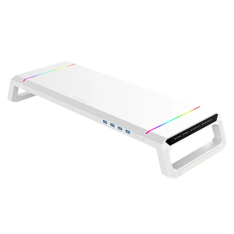Home-Office-Desktop-Foldable-Gaming-Lights-Computer-RGB-Monitor-Riser ...