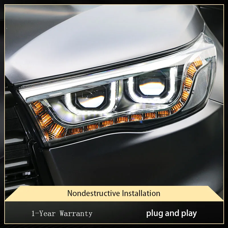 Headlights-For-Toyota-Highlander-2015-2017-LED-Headlamp-2017-Newest ...
