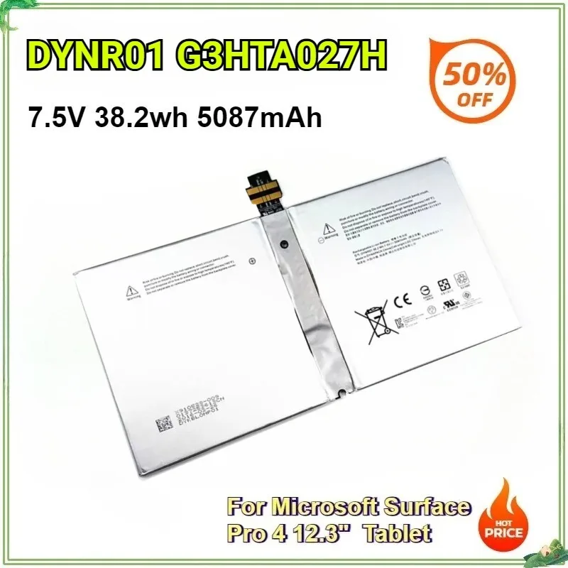 DYNR01 G3HTA027H New Laptop Battery for Microsoft Surface Pro 4 12.3 ...