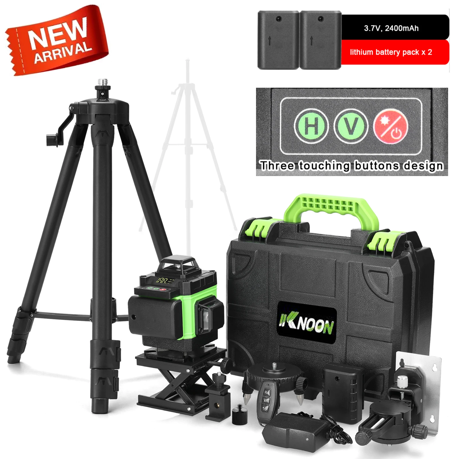 16-Lines-Laser-Level-3-Self-leveling-Machine-Leveling-Tool-Ground-Wall ...