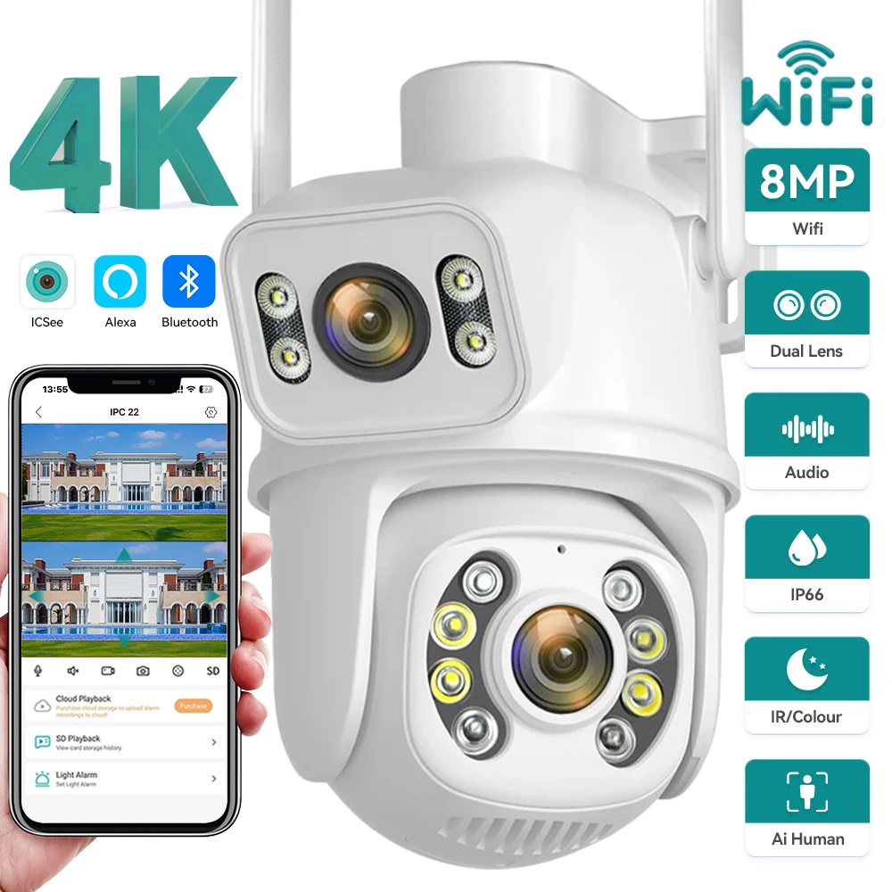 8MP-4K-WIFI-IP-Camera-PTZ-Dual-Lens-with-Dual-Screen-Ai-Human-Detect ...