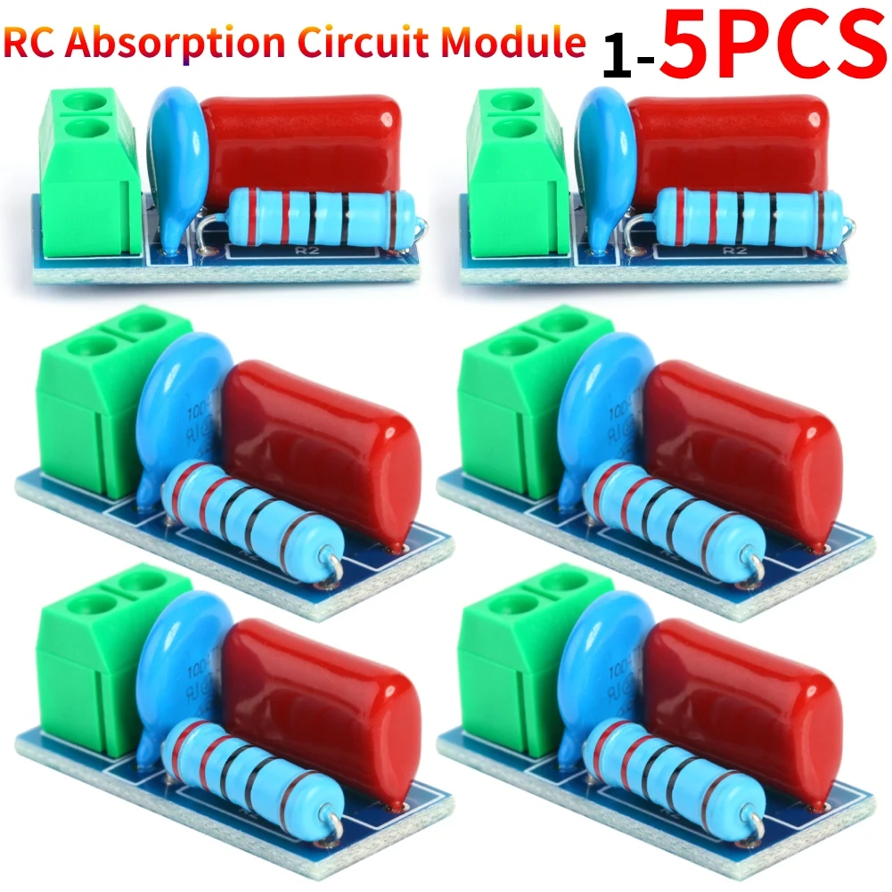 1-5pcs-RC-Absorption-Circuit-Module-Relay-Contact-Protection-Resistance ...